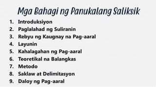 Pagbuo ng-panukalang-saliksik-jd | PPT