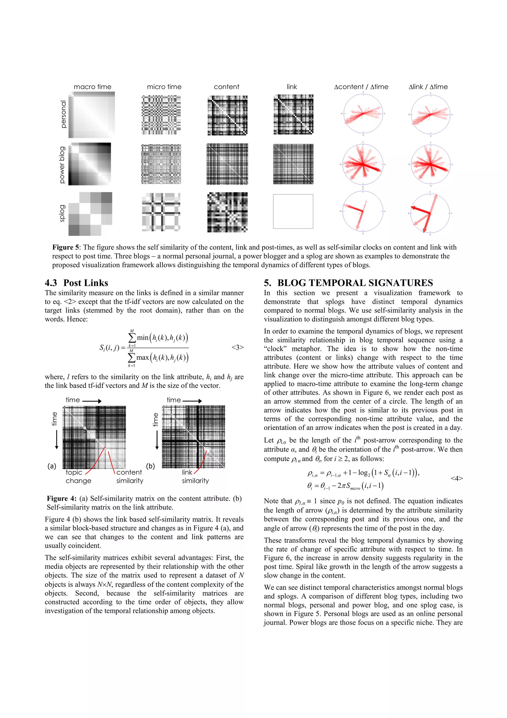 Page 1 Splog Detection Using Self-similarity Analysis on Blog Temporal Dynamics | PDF