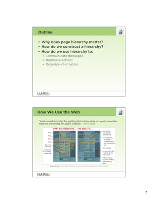 Page Heirarchy - Luke Wroblewski | PPT