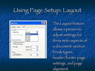Page Setup Ppt | PPT