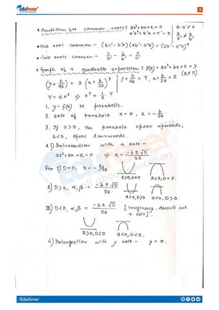 Theory of Equations - Mathematics Handwritten Notes | PDF