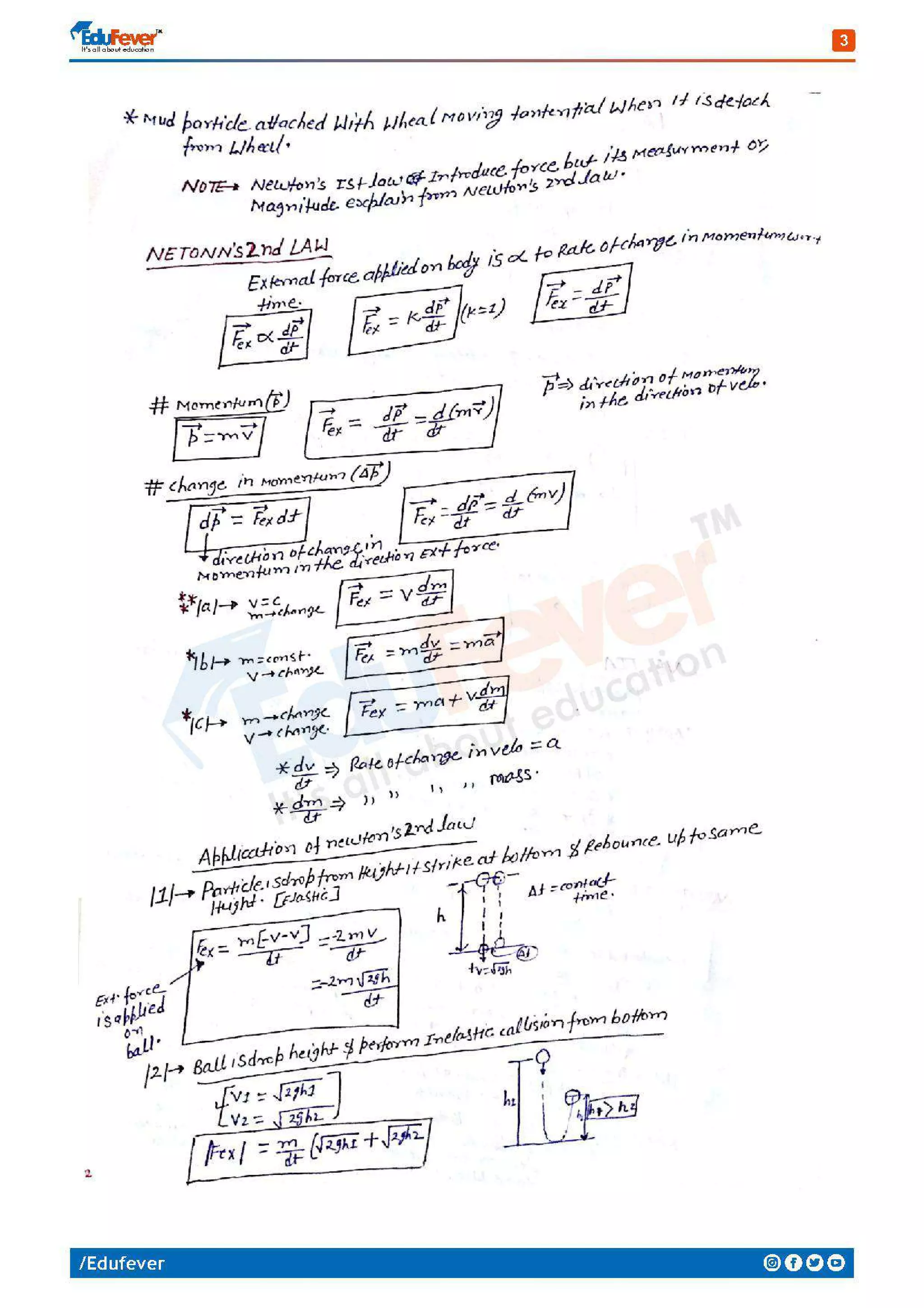 Laws of Motion 1 - Physics Handwritten Notes | PDF
