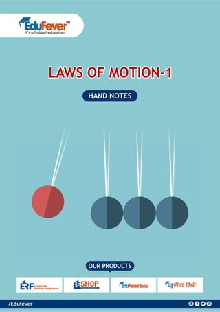 Laws of Motion 1 - Physics Handwritten Notes | PDF