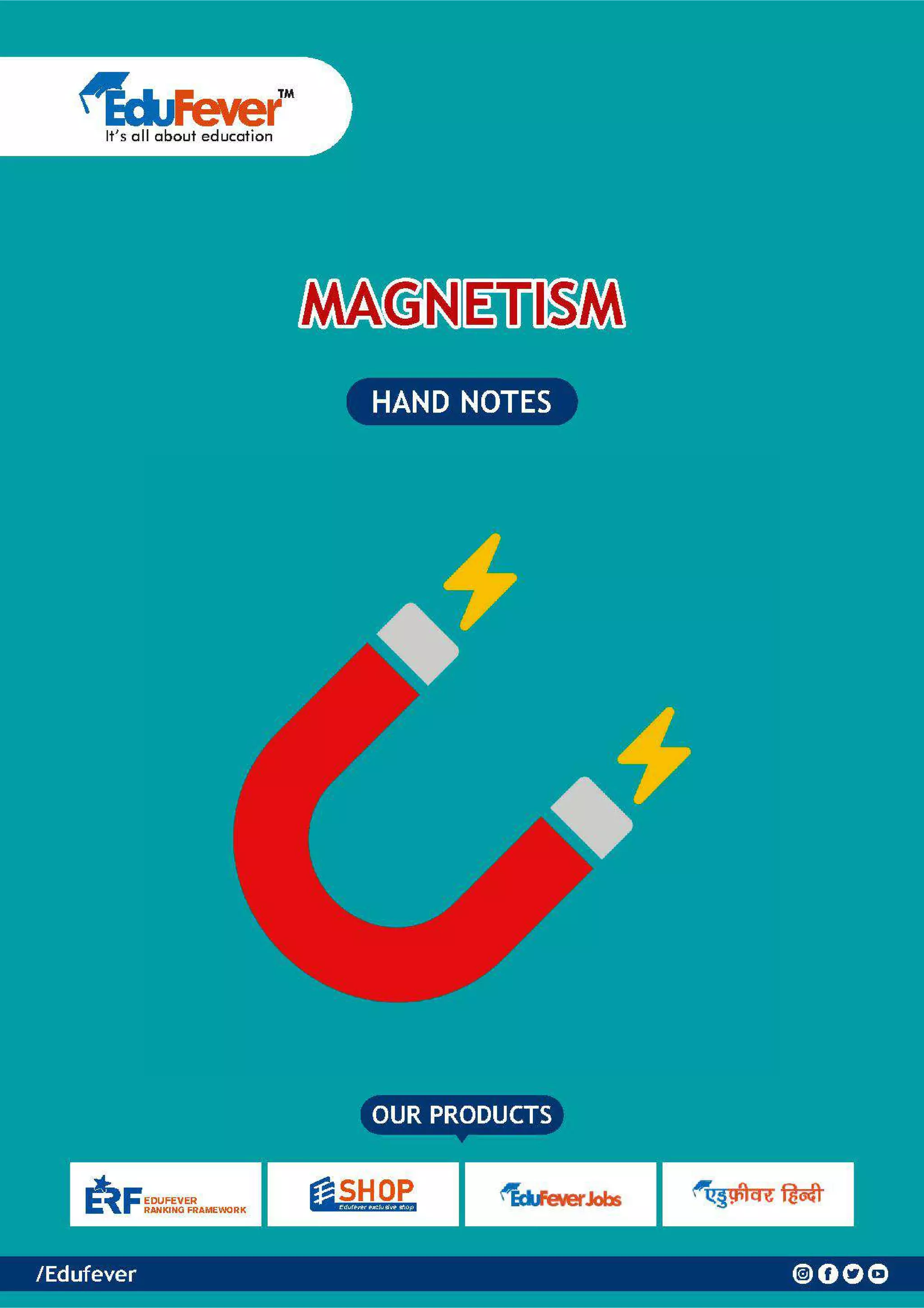 Magnetism - Physics Handwritten Notes | PDF