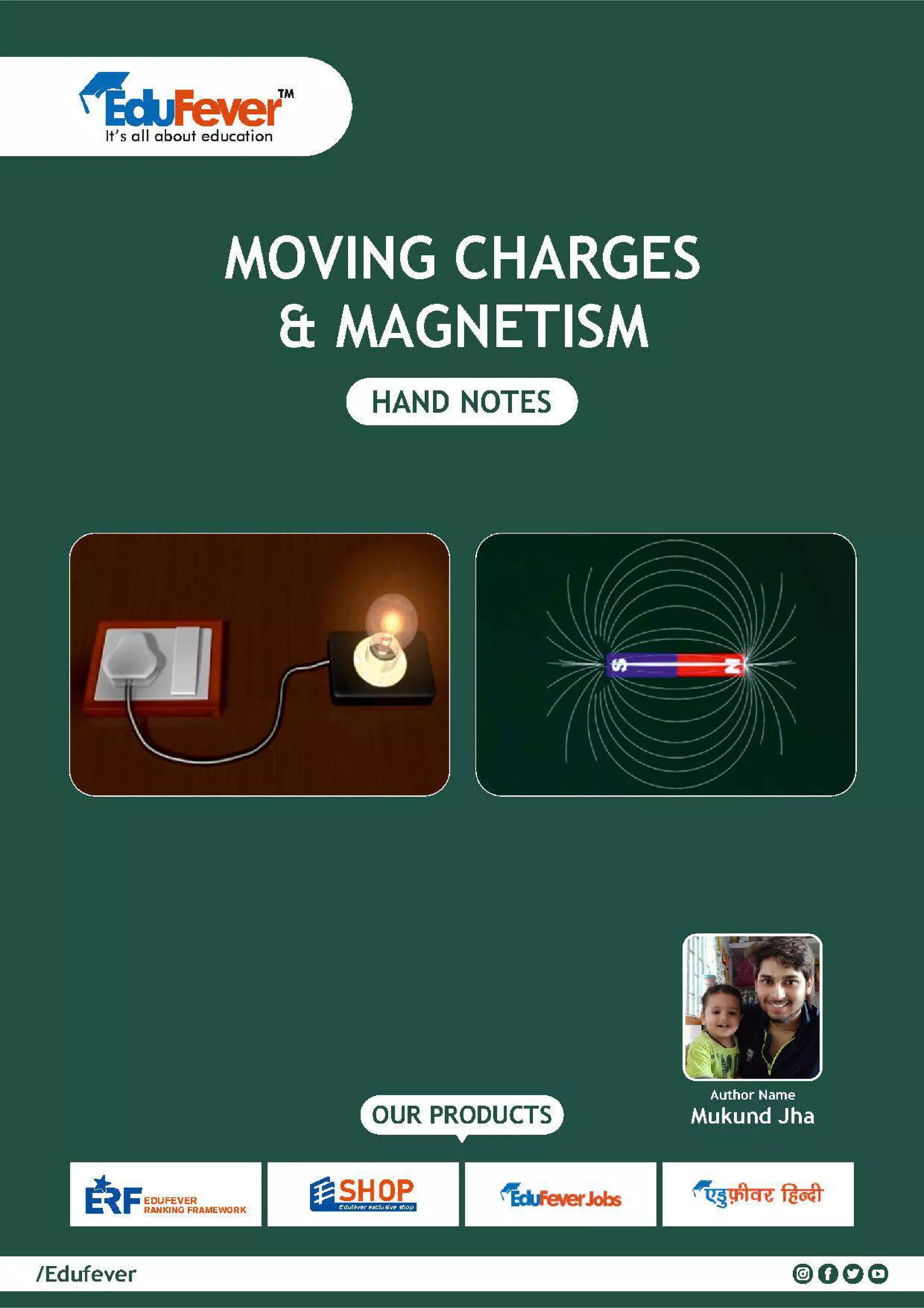 Moving Charges & Magnetism - Physics Handwritten Notes | PDF