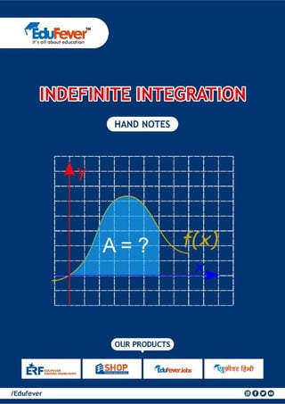 Indefinite Integration - Mathematics Handwritten Notes | PDF