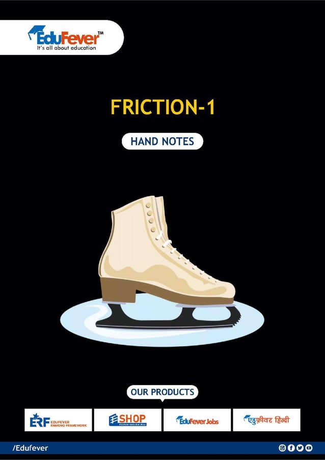 Friction - Physics Handwritten Notes | PDF