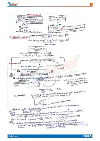 Heat - Physics Handwritten Notes | PDF