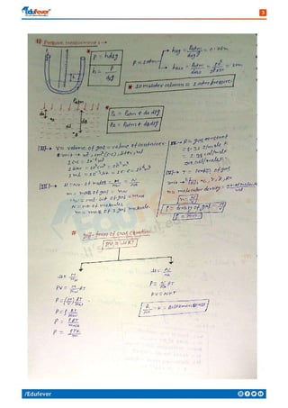 Kinetic Theory of Gases - Physics Handwritten Notes | PDF