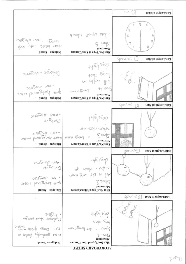 Storyboard Page 1 | PDF