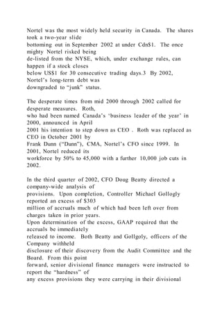 Page 1 of 10 NORTEL NETWORKS CORPORATION ETHIC | PDF