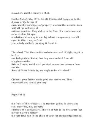 Page 1 of 15What to the Slave is the Fourth of July F.docx