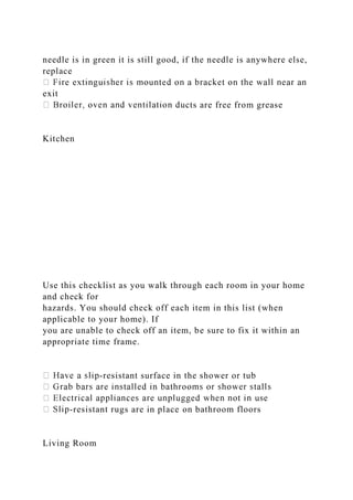 Page 1 of 2 Home Safety Checklist Bathroom .docx