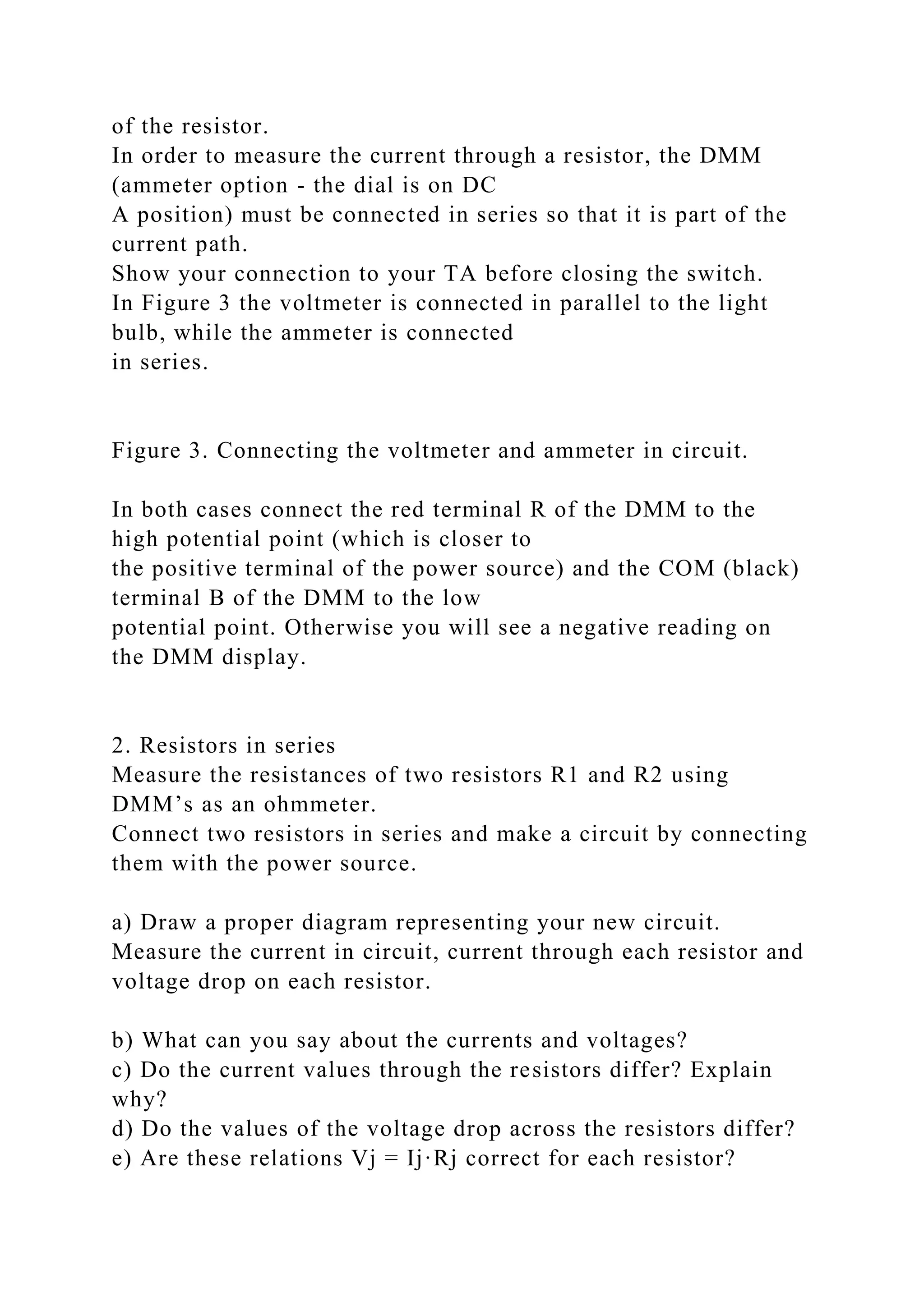 Page 1 Of 4 Direct Current Dc Circuits Introductdocx Computer