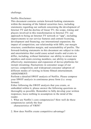 Page 1 of 5Strategy in Practice Assignment #2Chapter 4EV.docx | Home ...