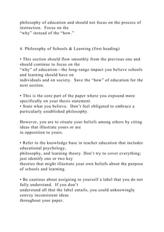 Page 1 of 6 Personal Philosophy of Education Direction.docx | Resume ...