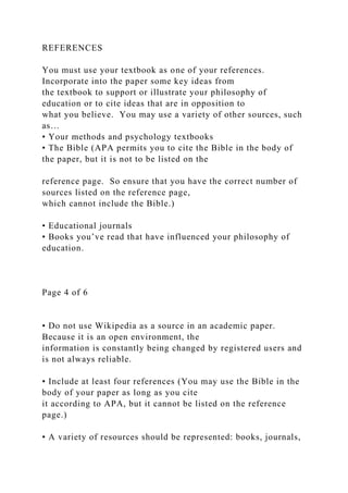 Page 1 of 6 Personal Philosophy of Education Direction.docx | Resume ...