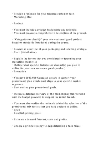 Page 1 of 8Assignment #3New Product Development Project .docx
