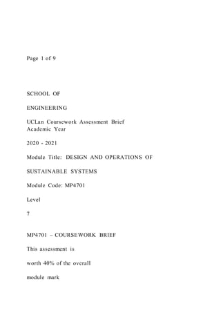 Page 1 of 9 school of engineering uc lan cou | PDF