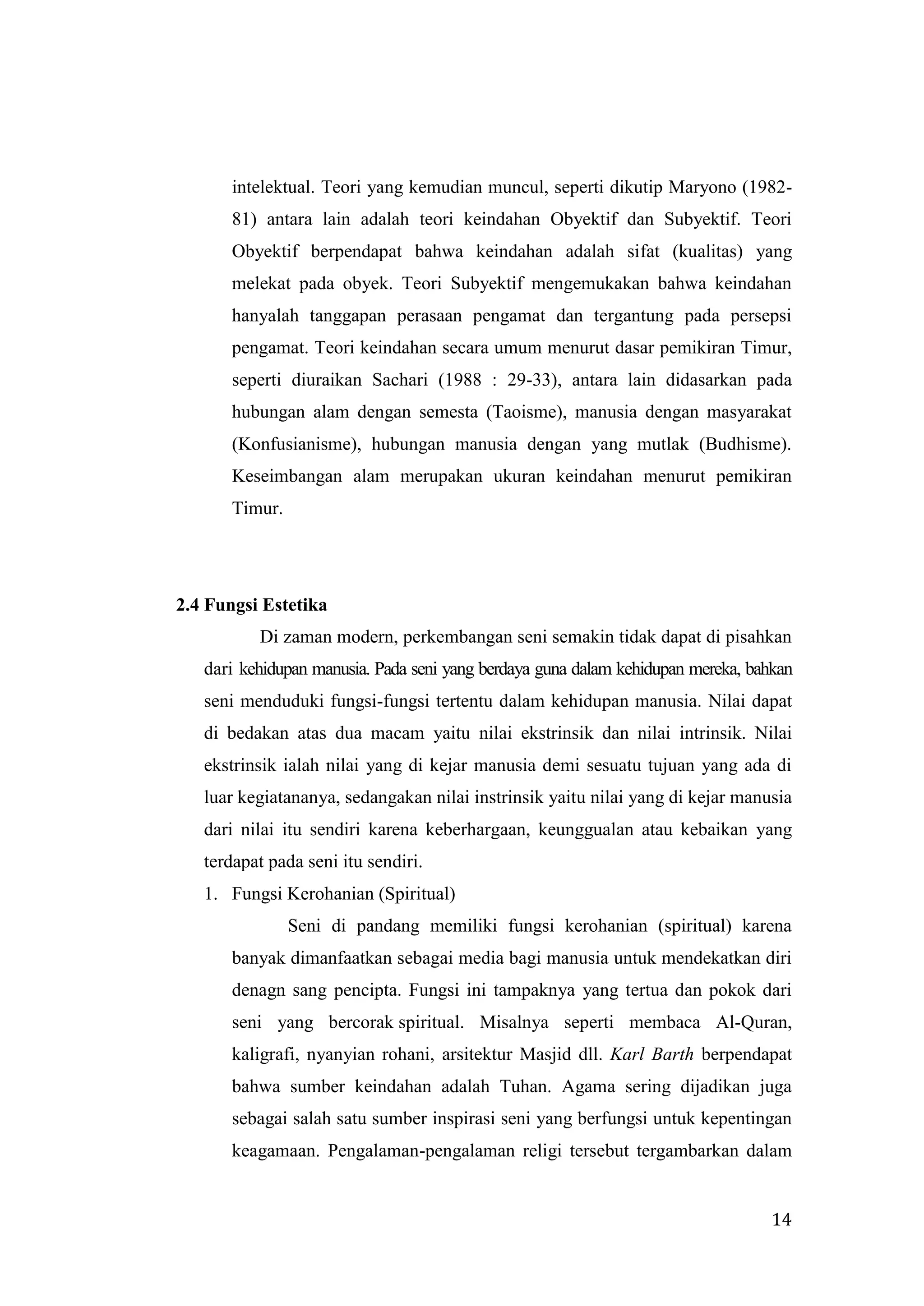 makalah estetika | DOCX