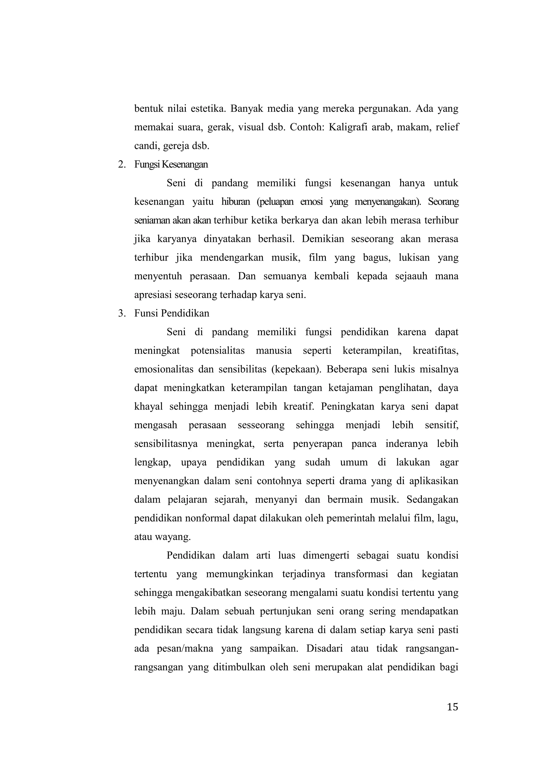 makalah estetika | DOCX