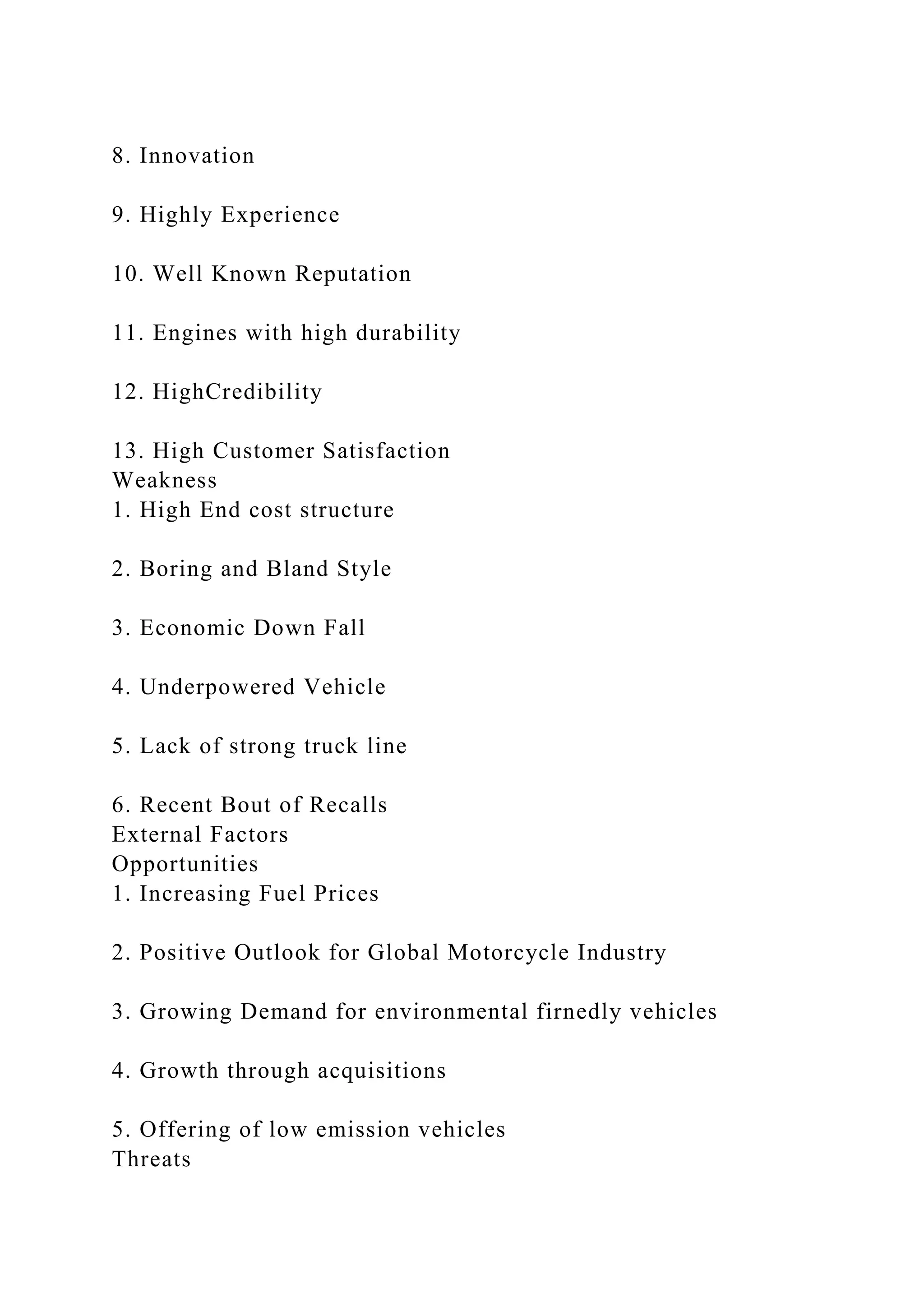PAGE 2Running head SWOT Analysis Honda Motor CompanySW.docx