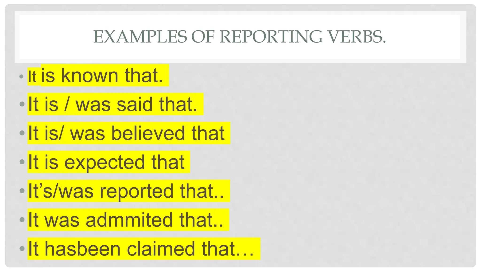 Reporting passive grammar advanced .Formal language. | PPT