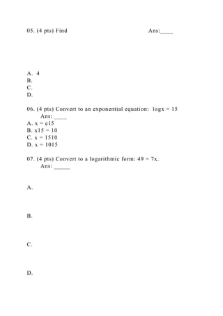 Page 4 of 4Math 107-Quiz 5I have completed this assi.docx