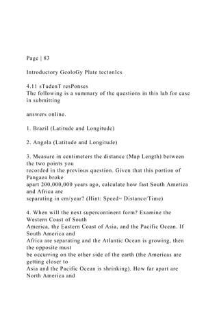 Page 83 Introductory GeoloGy Plate tectonIcs4.11 sTu.docx | Geography ...