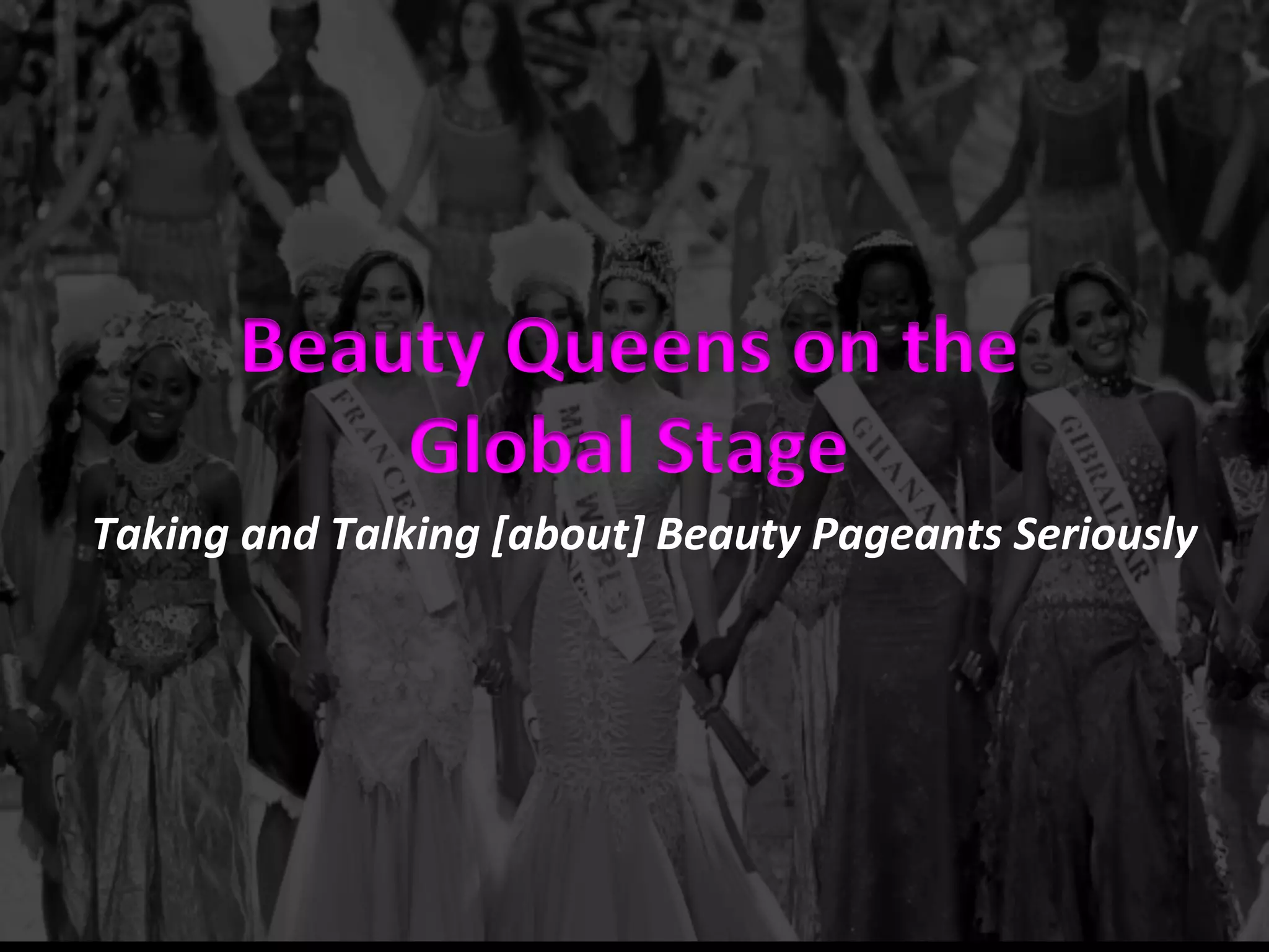 Understanding Beauty Pageants - Module One | PDF
