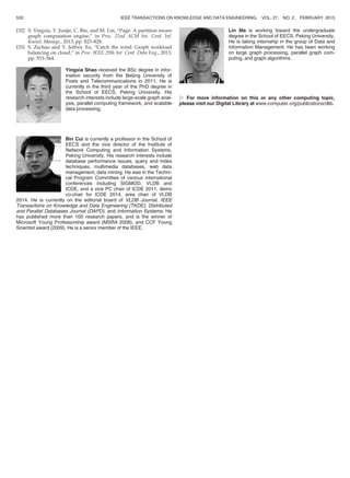 PAGE: A Partition Aware Engine for Parallel Graph Computation | PDF