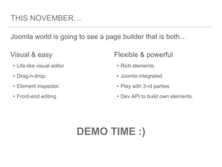 Bringing better user experience to Joomla with Page Builders | PPTX ...
