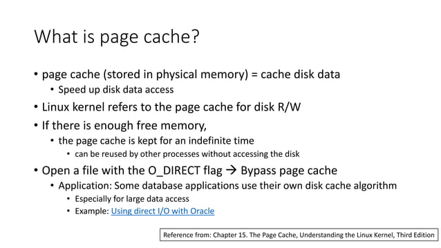 Page cache in Linux kernel | PDF