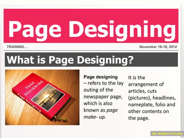 Journalism: Guidelines and Steps in Page Designing | PPTX