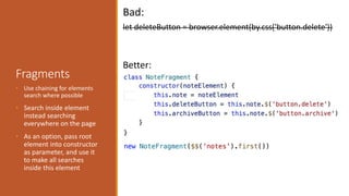 Page Fragments как развитие идеи Page Object паттерна | PPT