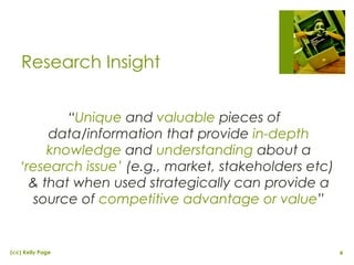 Process of Applied Marketing Research | PPT