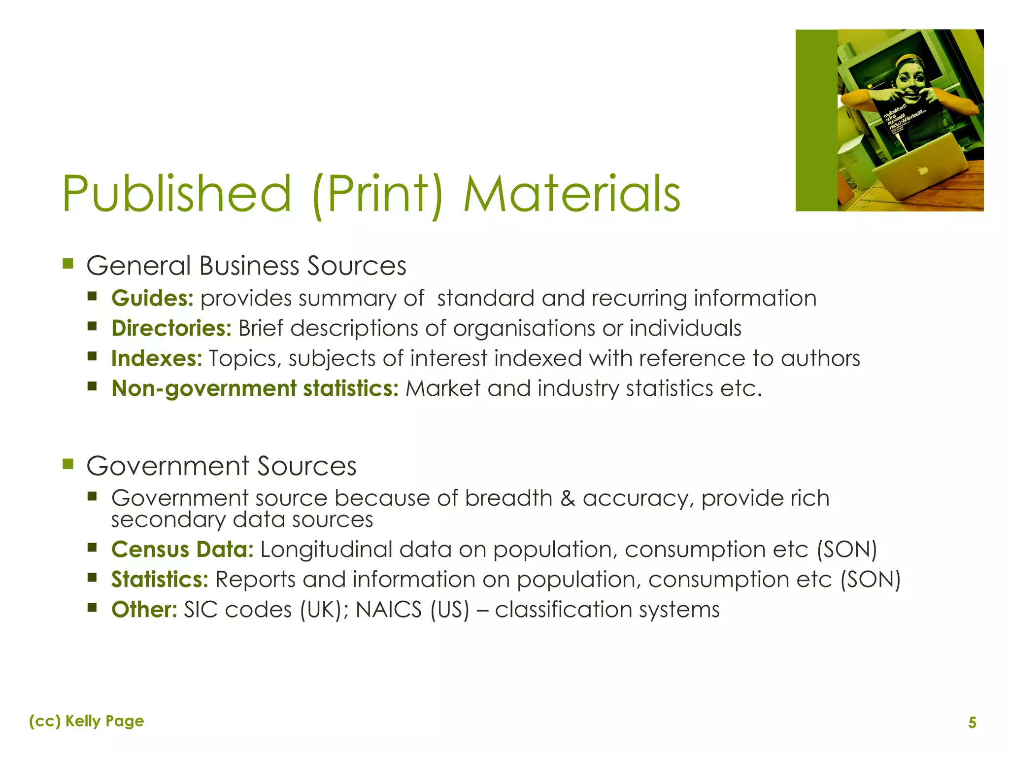 External Secondary Data Sources | PPT