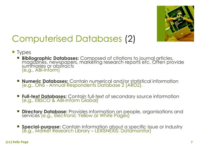 External Secondary Data Sources | PPT