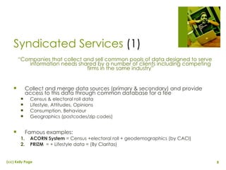 External Secondary Data Sources | PPT