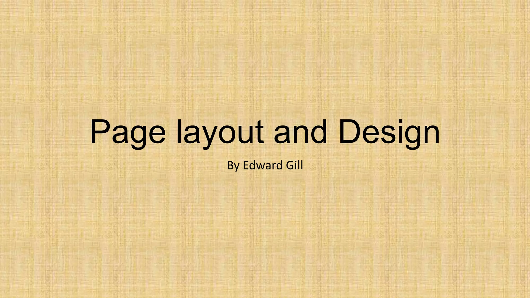 Page layout and design | PPTX