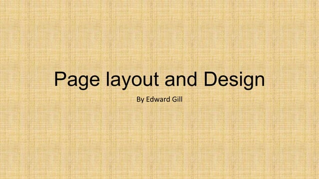 Page layout and design | PPTX | Desktop Publishing | Computer Software ...