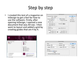 indesign and magazine front cover | PPTX