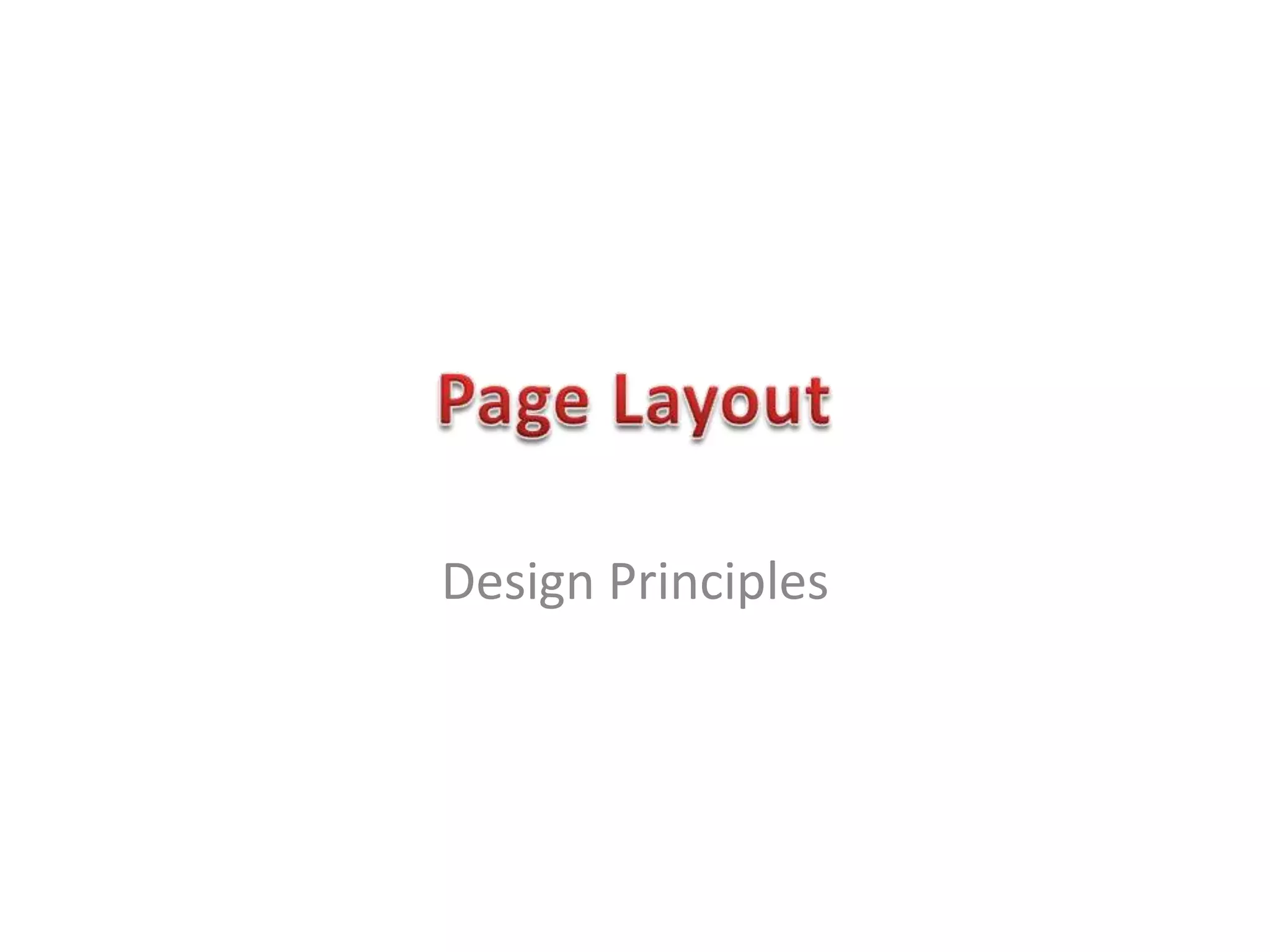 Page Layout And Design Principles | PPT