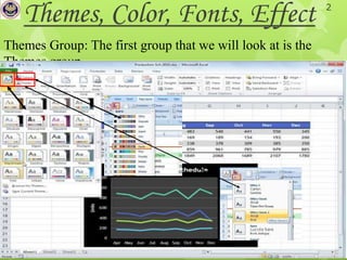 Pagelayout & data tab of ms excel 2010 | PPTX