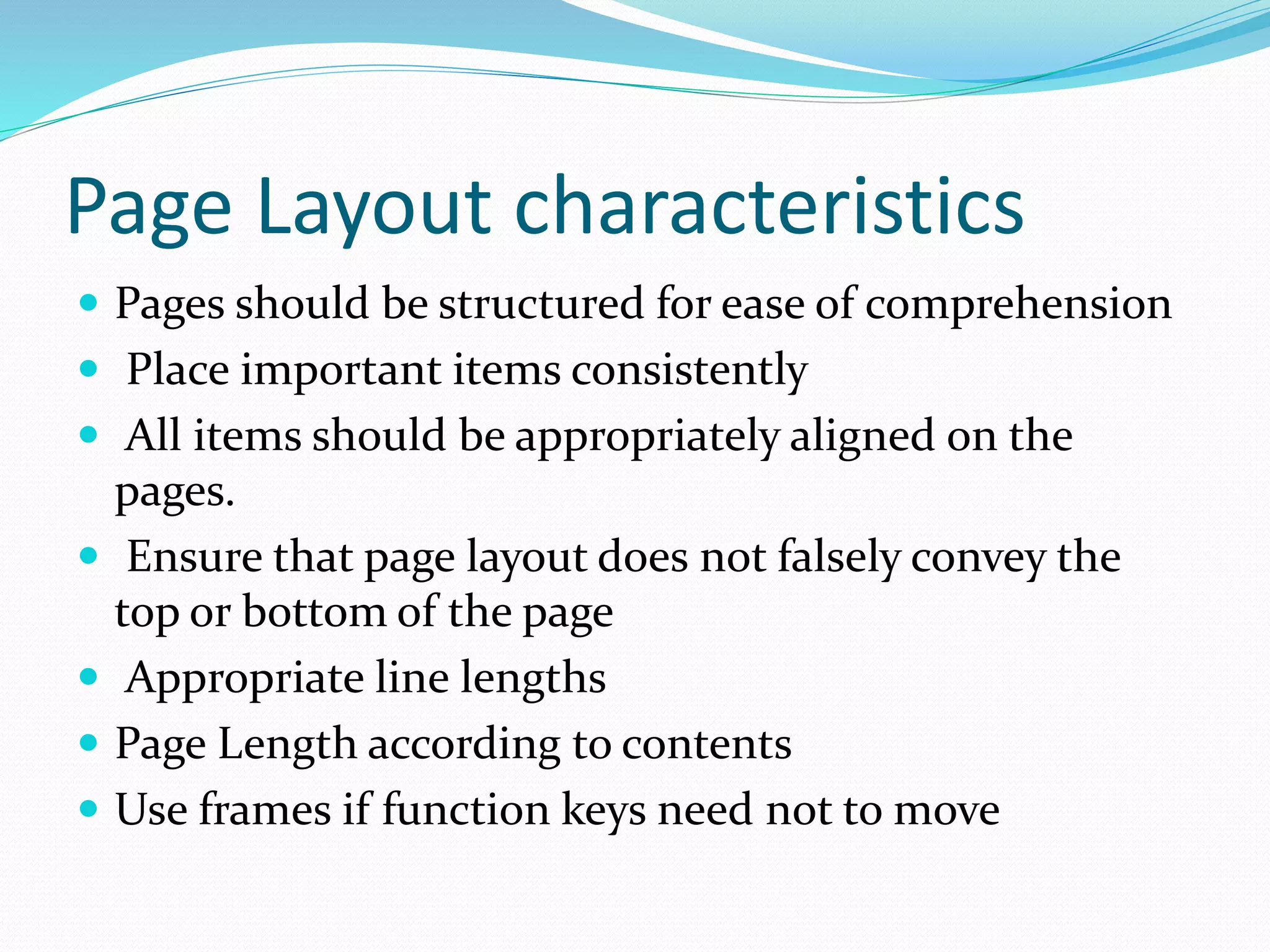 Page layout guidelines | PPTX