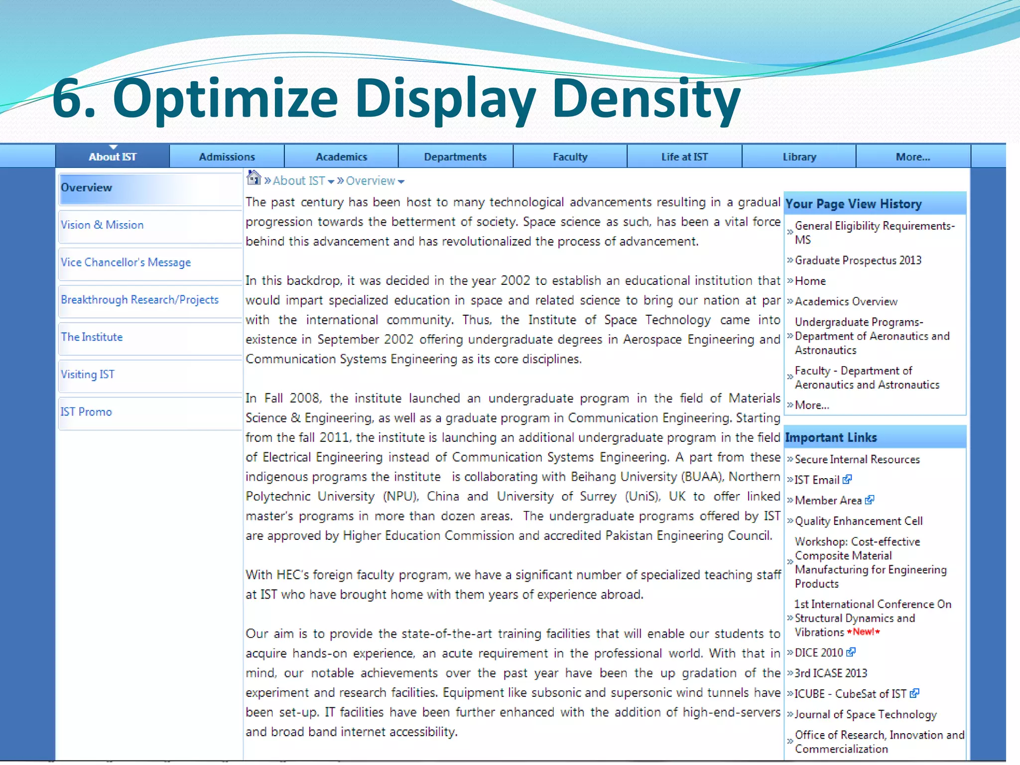 Page layout guidelines | PPTX