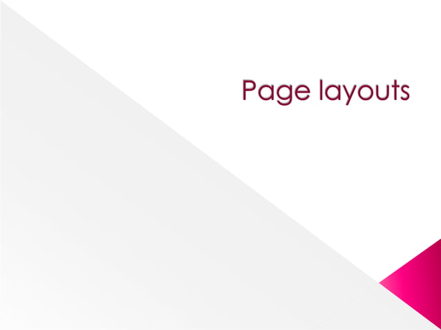 Page Layouts | PPTX