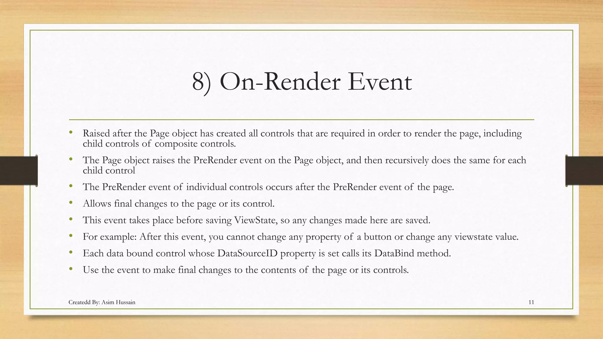 Page life cycle | PPT