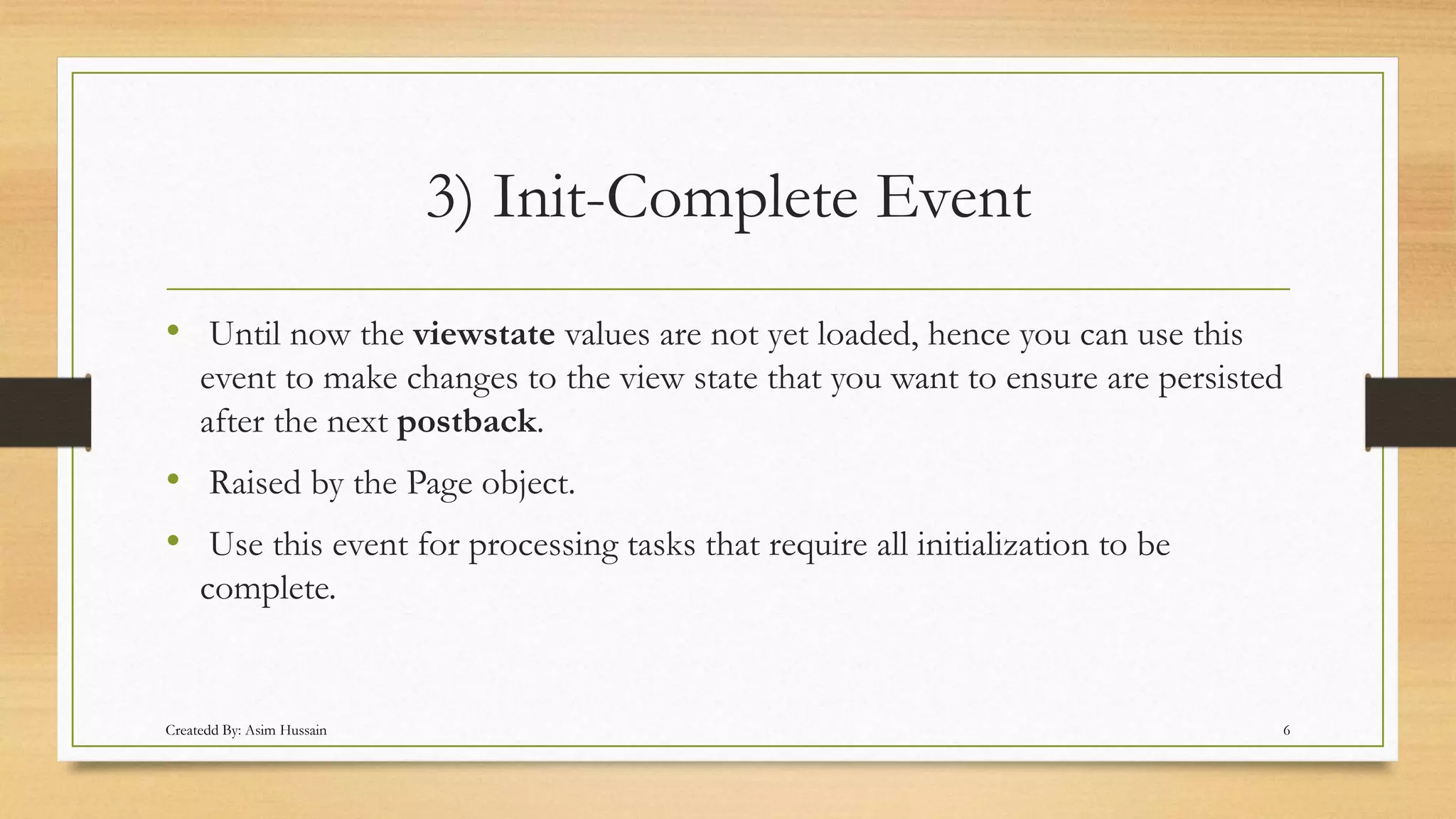 Page life cycle | PPT