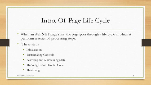 Page life cycle | PPT